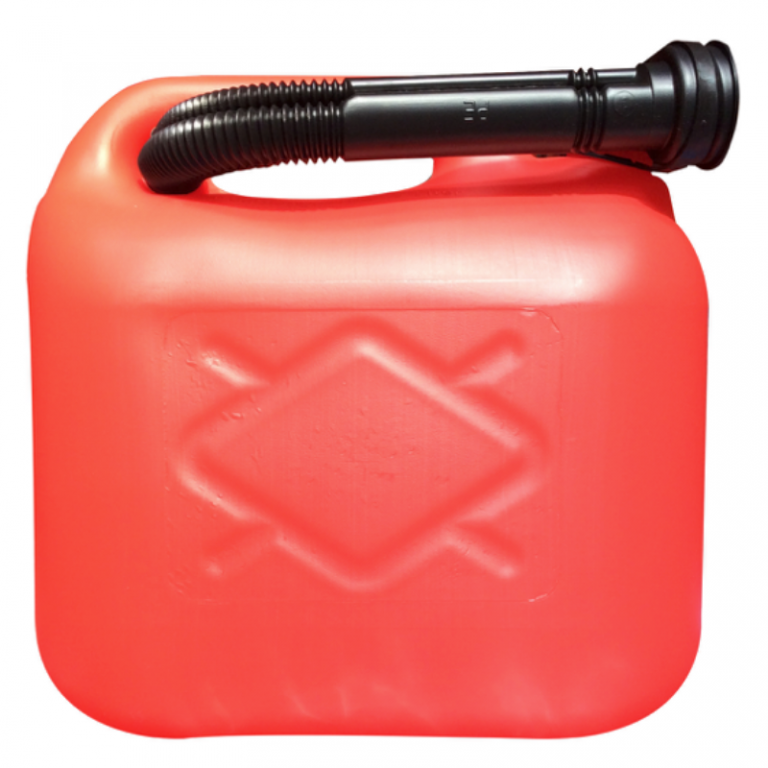 5 Litre Plastic Jerry Can Red - Fuel Storage - Tallis Grasscare